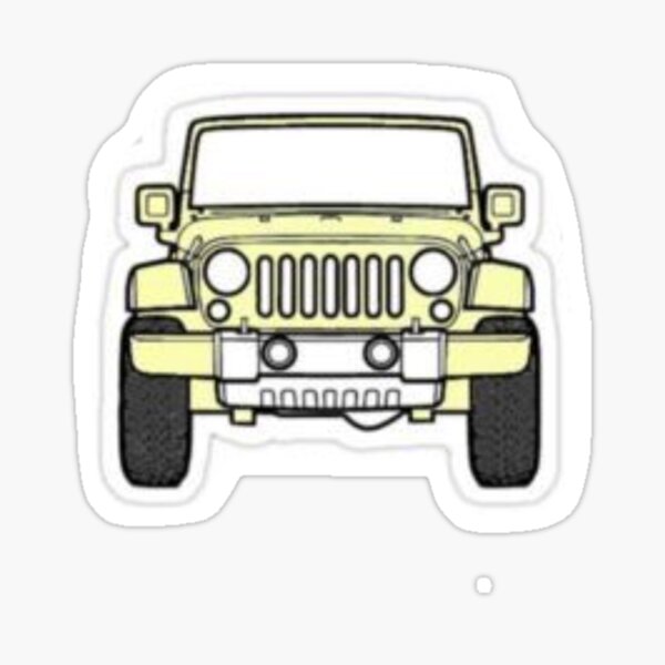 "Jeep" Sticker for Sale by phoebelambb | Redbubble