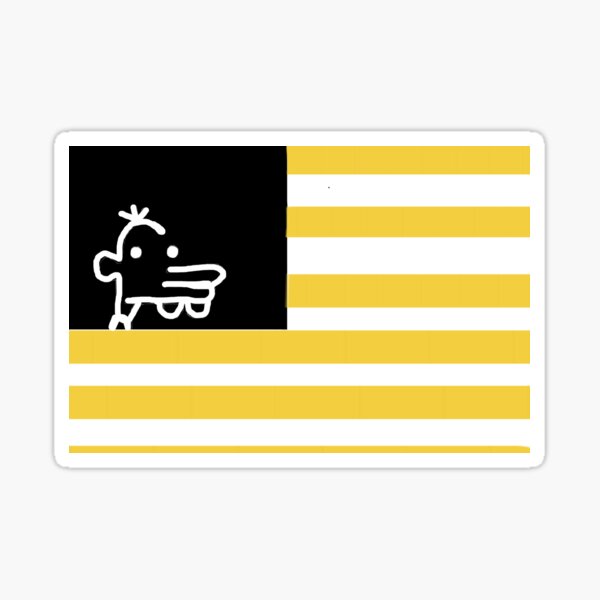 "manny flag" Sticker by lorele1 | Redbubble