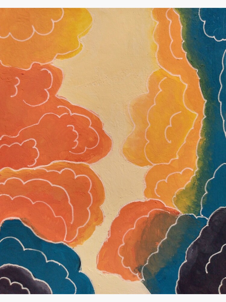 "colourful cloud art" Poster by violetdesigner | Redbubble