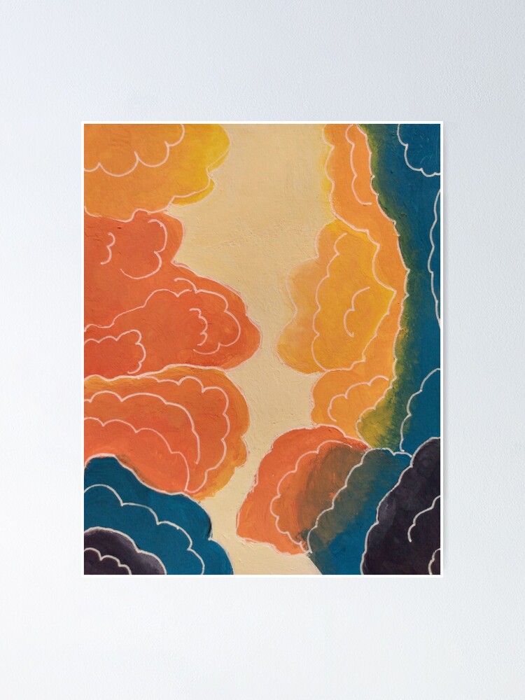 "colourful cloud art" Poster by violetdesigner | Redbubble
