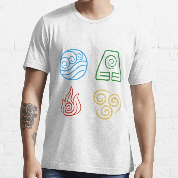 "Four elements from Avatar:TLA" T-shirt for Sale by stephaniee-g ...