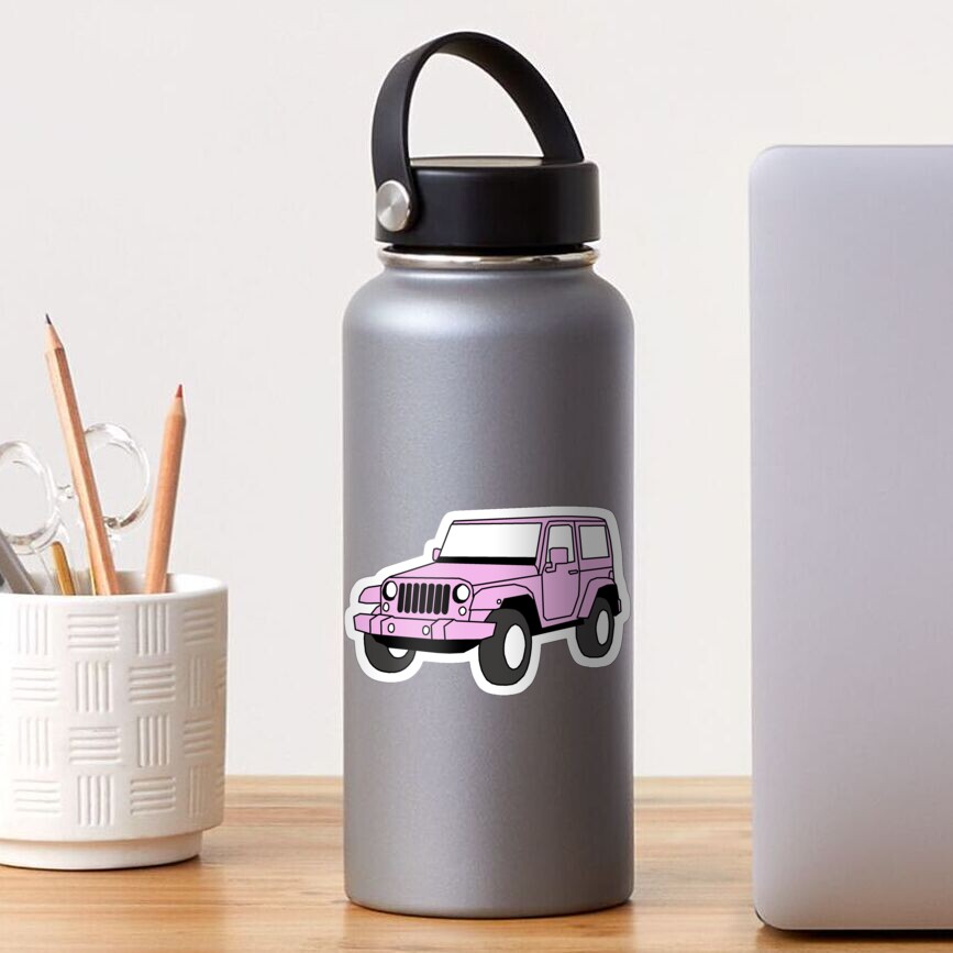 "pink jeep" Sticker for Sale by jordanmaking | Redbubble