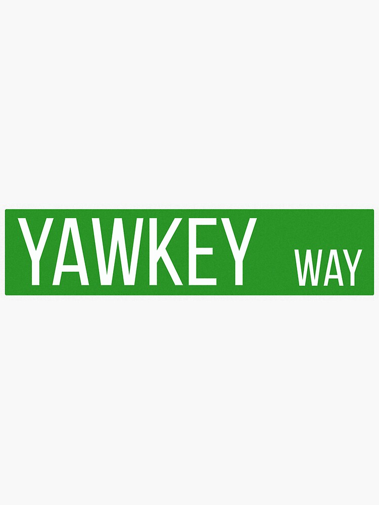 "Yawkey Way Sign" Sticker for Sale by cavsjack | Redbubble