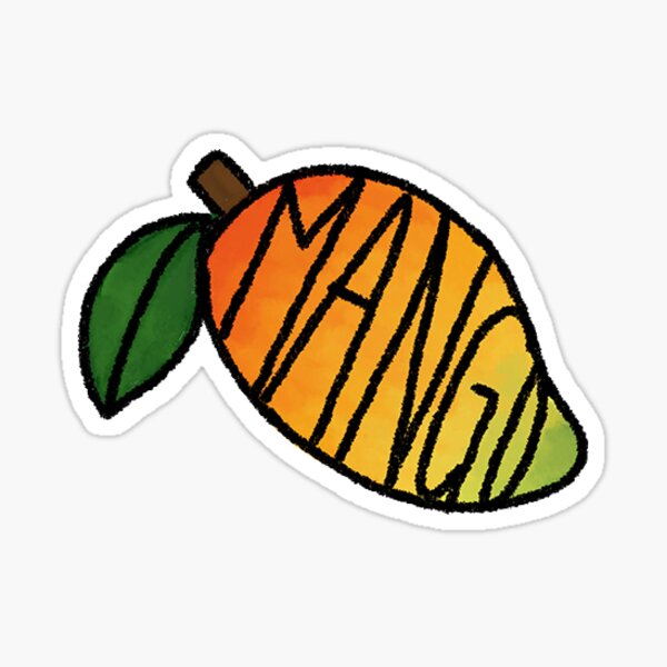 "Mango " Sticker for Sale by AimiDesigns | Redbubble