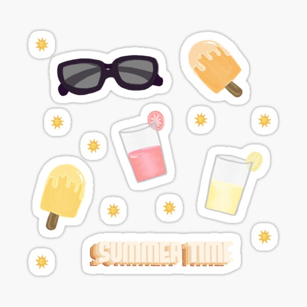 "Summer Time Sticker Pack " Sticker for Sale by maya-p-1110 | Redbubble