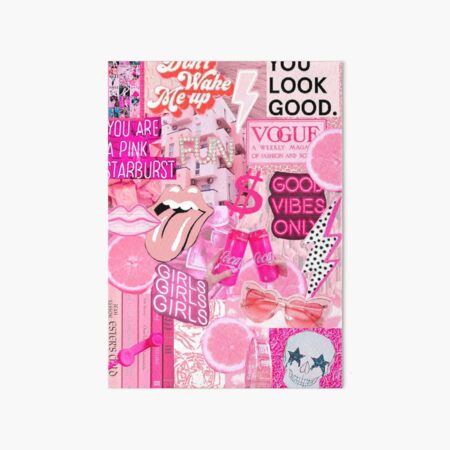"Aesthetic Pink Collage" Art Board Print by PaisleyF1 | Redbubble