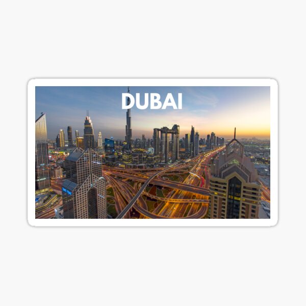 "DUBAI" Sticker for Sale by lilgrekko | Redbubble