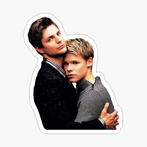 "brian and justin queer as folk" Sticker for Sale by lisaelizabeth ...