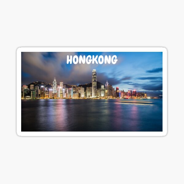 "HONG KONG" Sticker by lilgrekko | Redbubble