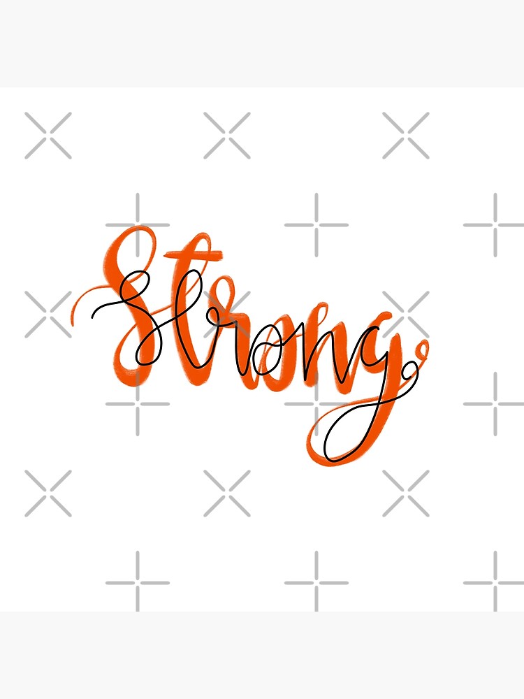 "Strong Hand-Lettering" Poster for Sale by TheDoggoDraws | Redbubble