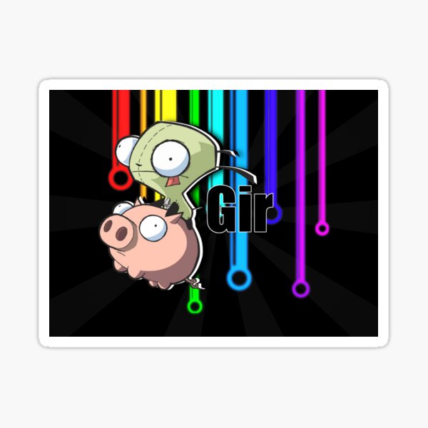 "Gir piggy" Sticker for Sale by Lustkill | Redbubble