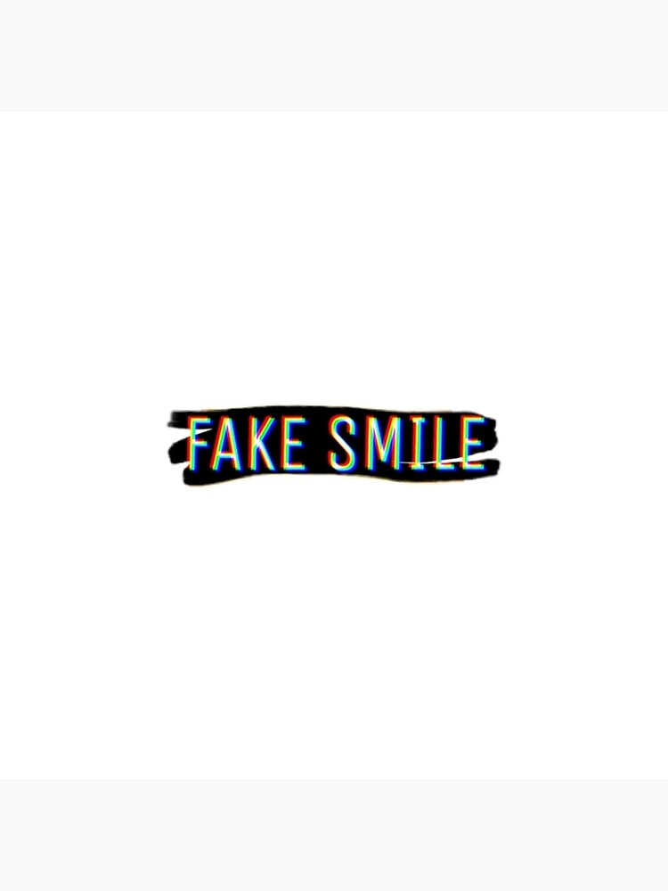 "Fake Smile Sticker" Poster for Sale by aniyaharlan | Redbubble