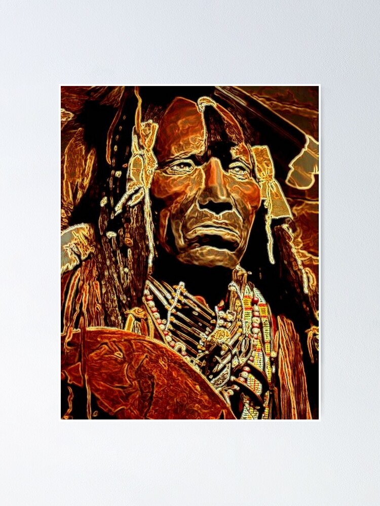 "SOUIX INDIAN" Poster for Sale by michaeltodd | Redbubble