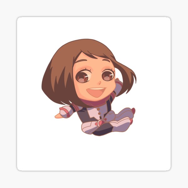 "Ochaco Uraraka" Sticker by BassZg | Redbubble