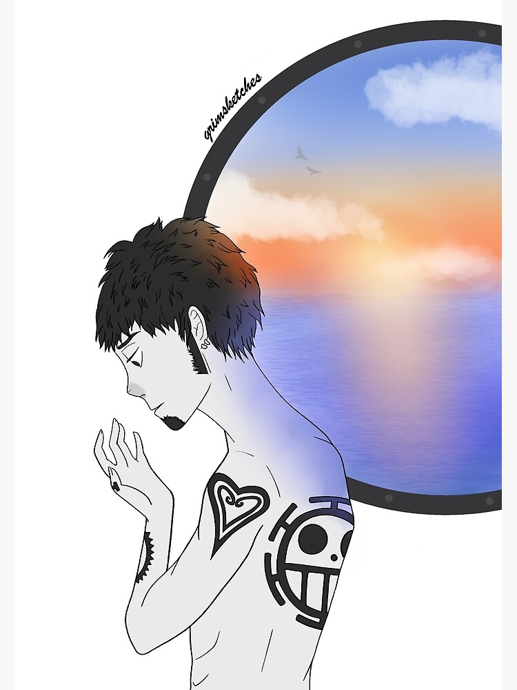 "Ocean Sunset Law" Poster for Sale by grimsketches | Redbubble