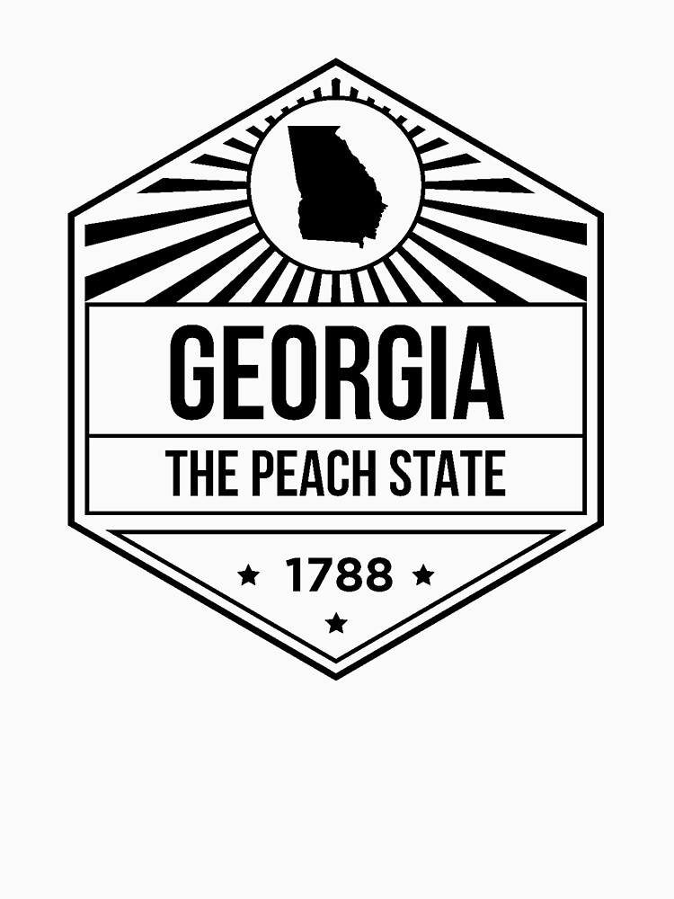 "Georgia State Motto - The Peach State graphic" T-shirt for Sale by ...