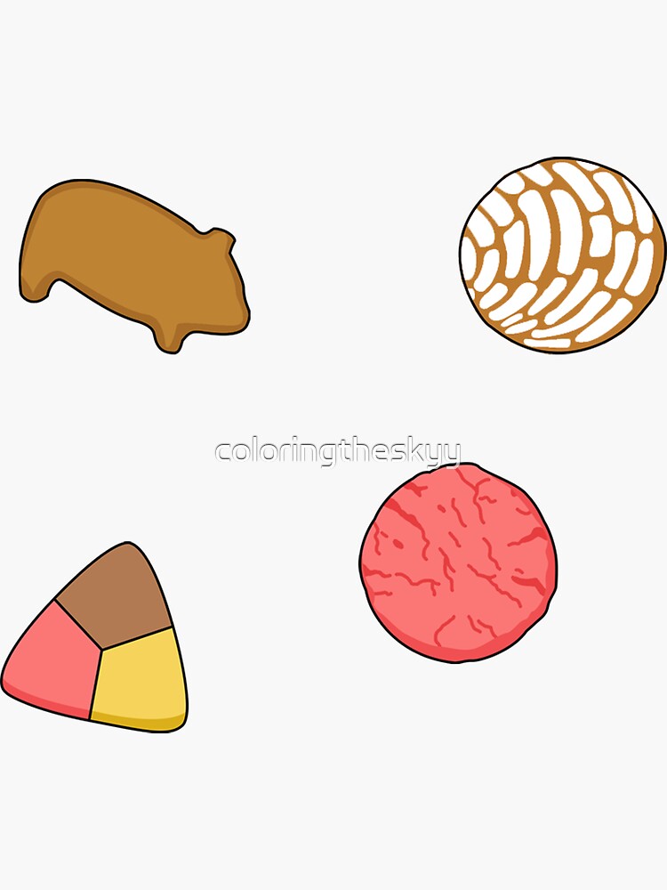 "Pan Dulce" Sticker for Sale by coloringtheskyy | Redbubble