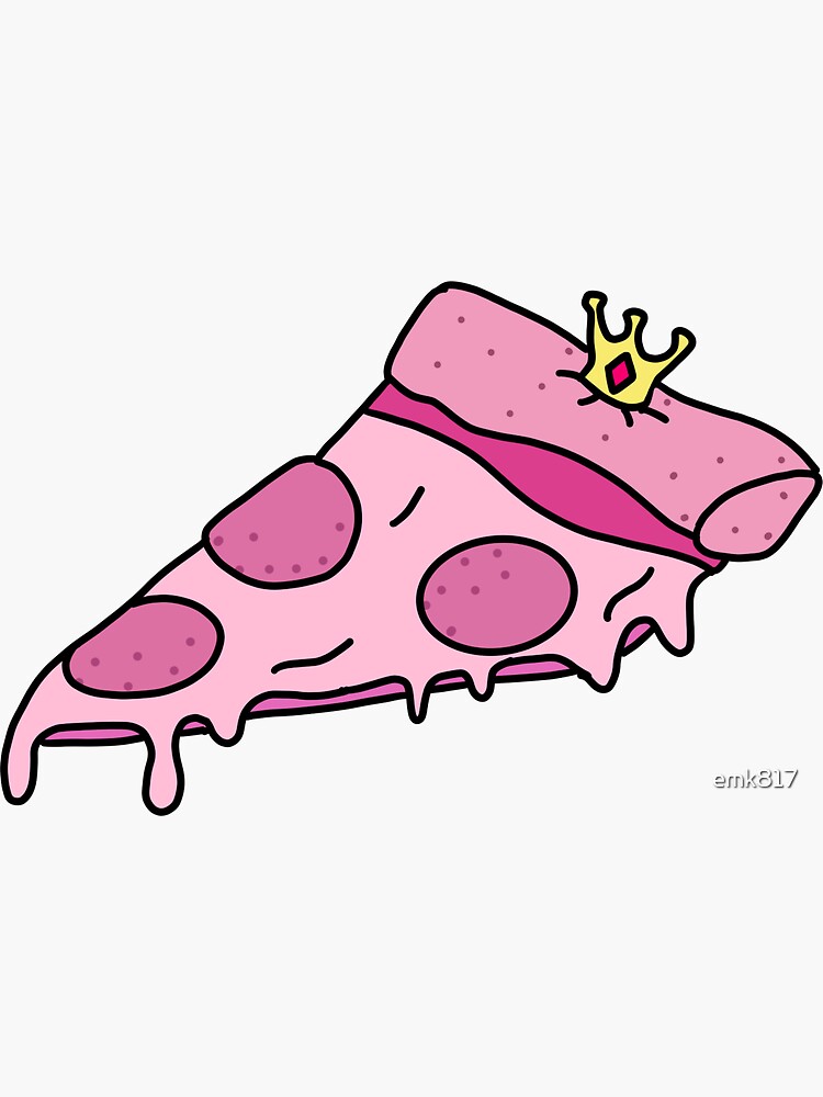 "Pink aesthetic pizza" Sticker for Sale by emk817 | Redbubble