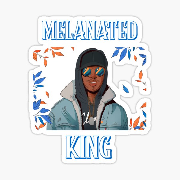 "Melanated King" Sticker for Sale by ajwilson1 | Redbubble