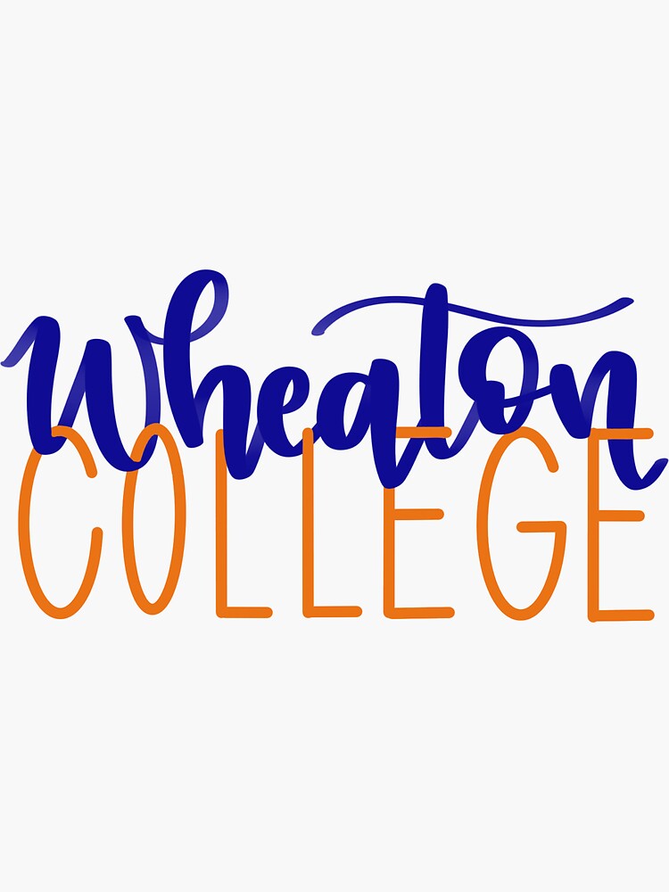 "Wheaton College" Sticker for Sale by KathrynKop | Redbubble
