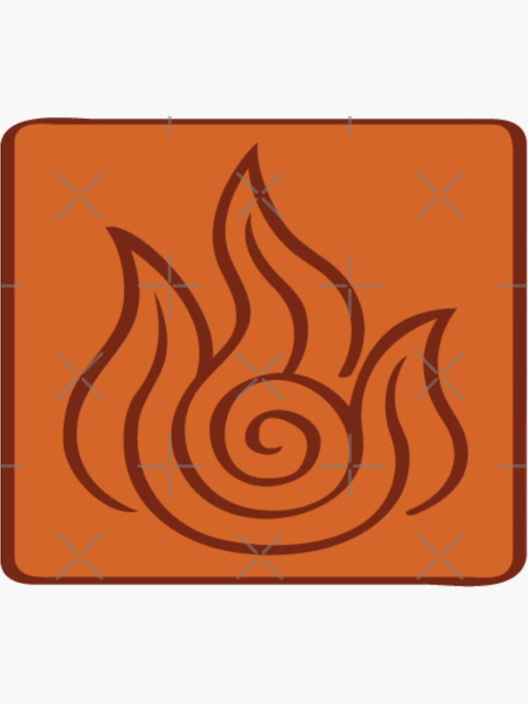 "Avatar The Last Airbender - Fire Nation" Sticker by SedgeWren | Redbubble