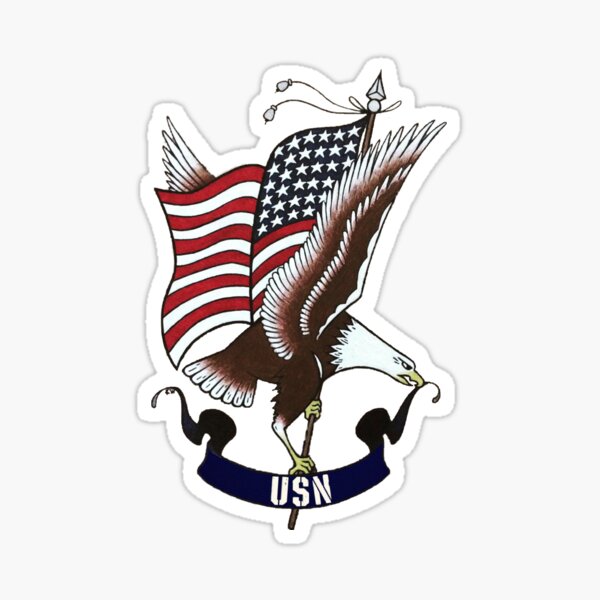 "USN" Sticker by Katrina2001 | Redbubble
