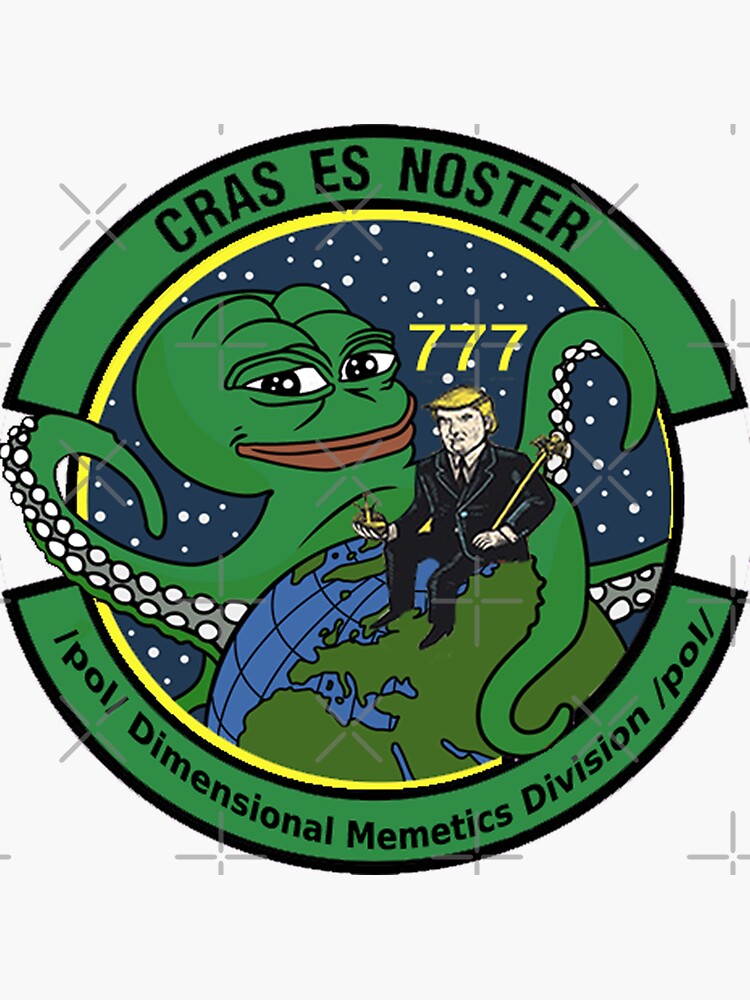 "4Chan /pol/ 777th Dimensional Memetics Division Insignia" Sticker for ...