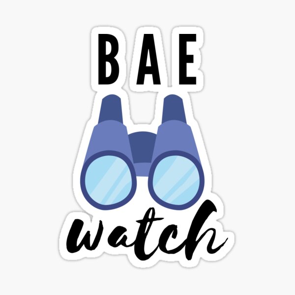 "Bae watch blue" Sticker for Sale by TangalArt | Redbubble