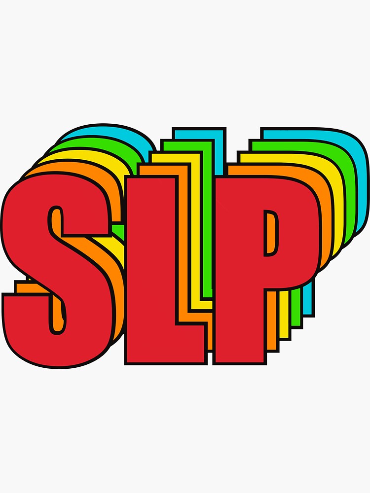 "SLP Rainbow Sticker" Sticker by jaclyn12w | Redbubble