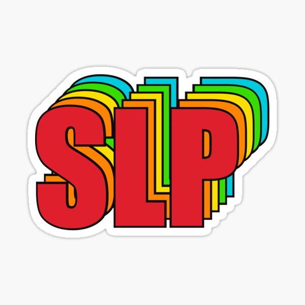 "SLP Rainbow Sticker" Sticker by jaclyn12w | Redbubble