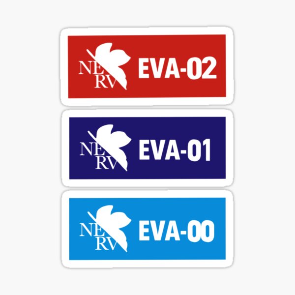 "Neon Genesis Evangelion NERV" Sticker for Sale by mags-a-mags | Redbubble