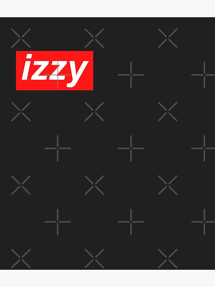 "Izzy Name Rot und Weiß Fett kursiv Design" Rucksack von byemma | Redbubble