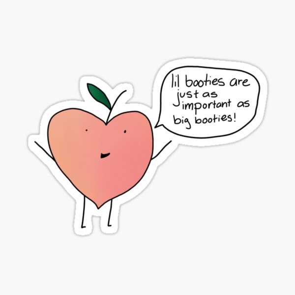 "Preaching Peach" Sticker by maddieeanniee | Redbubble