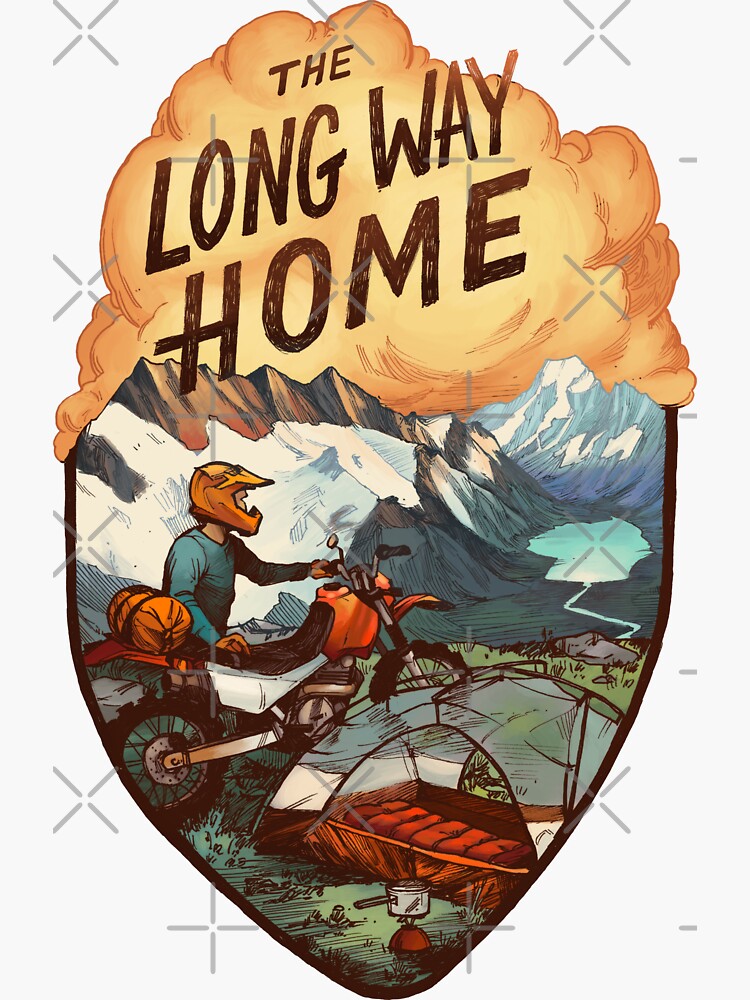 "The Long Way Home" Sticker for Sale by Amanda Zito | Redbubble