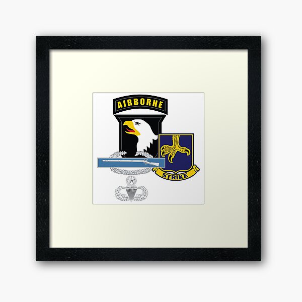 "Copy of 101st Airborne 502nd PIR CIB Airborne Master" Framed Art Print ...