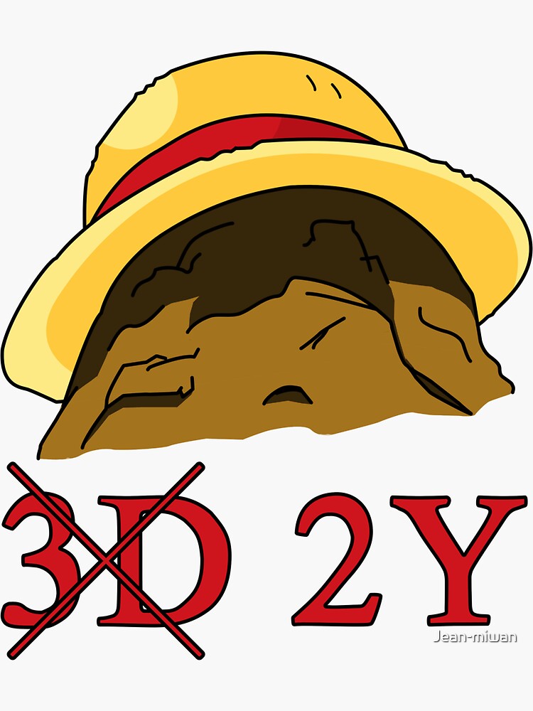 "3D - 2Y" Sticker for Sale by Jean-miwan | Redbubble