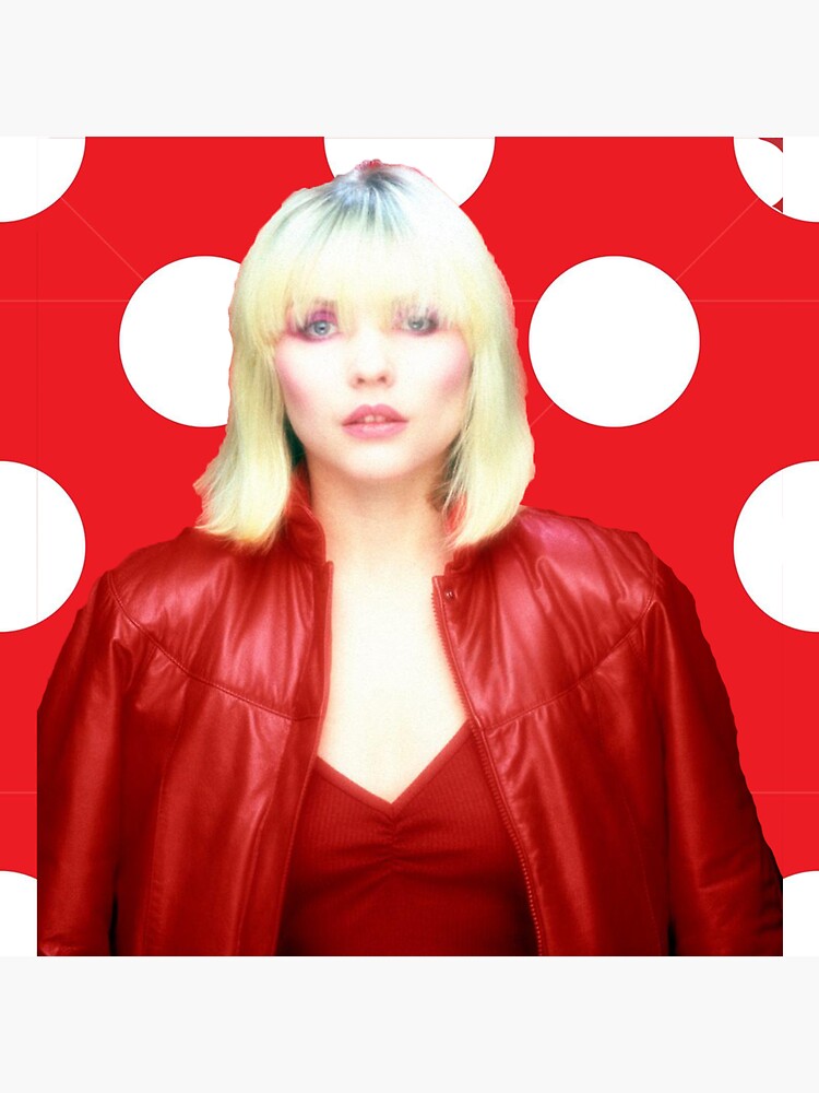 "Debbie Harry Red Poka Dot Pattern " Sticker for Sale by SockSandwich ...