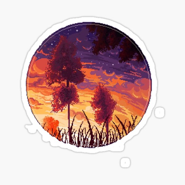 "aesthetic sunset" Sticker for Sale by MoniqueRomo | Redbubble