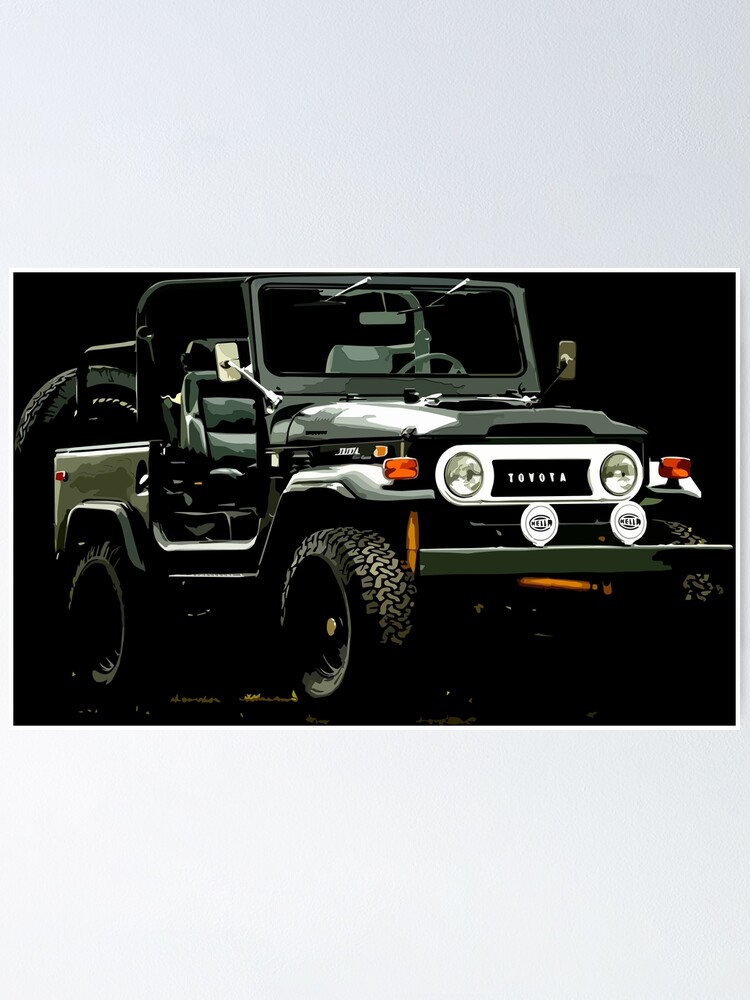 "Retro Toyota FJ40" Poster for Sale by FromThe8Tees | Redbubble