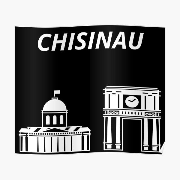 "Chisinau Skyline, Capital of Moldova" Poster by marosharaf | Redbubble