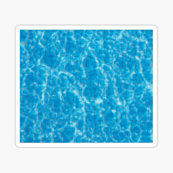 "Blue pool water texture - fresh water background" Sticker by ohaniki ...