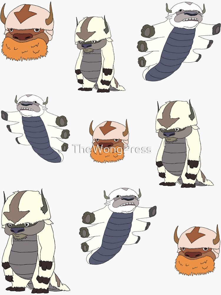 "Appa" Sticker by TheWongPress | Redbubble