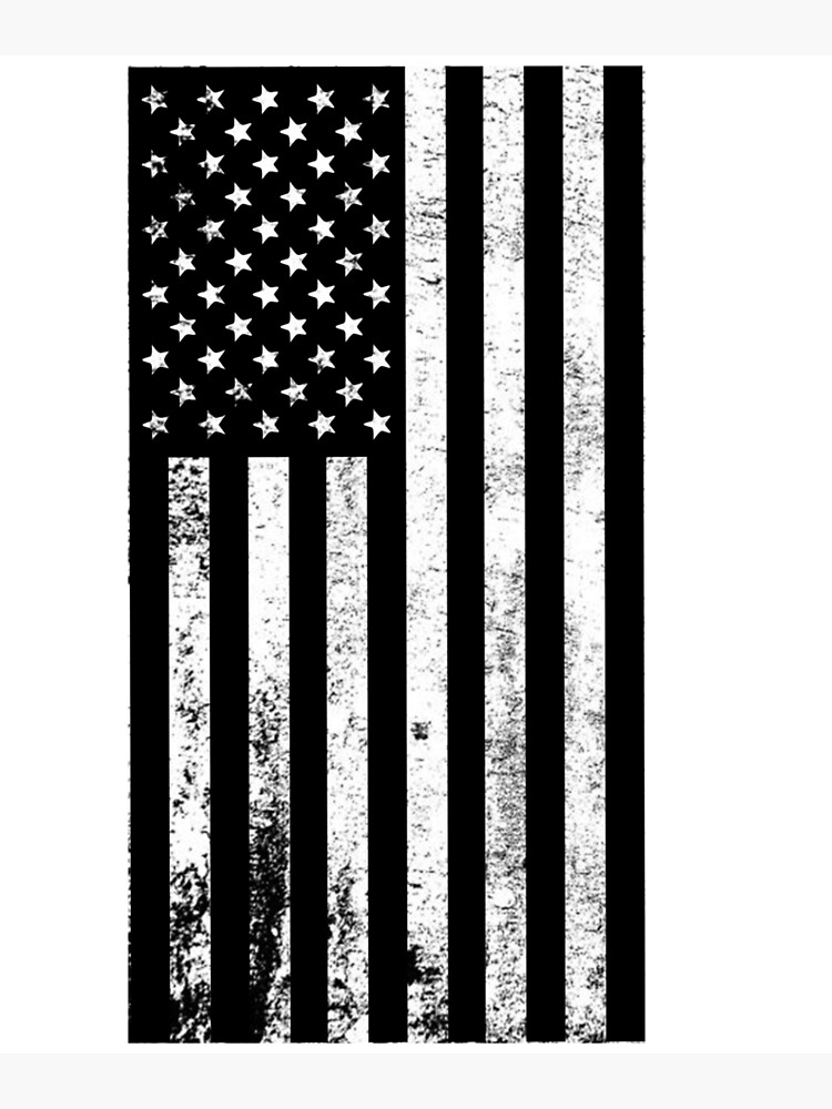 "Black Distressed American Flag" Art Print for Sale by ammar-ozbek ...