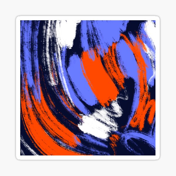 "Tiger Print, Acrylic Crayons Background. Alina Liss Design" Sticker ...