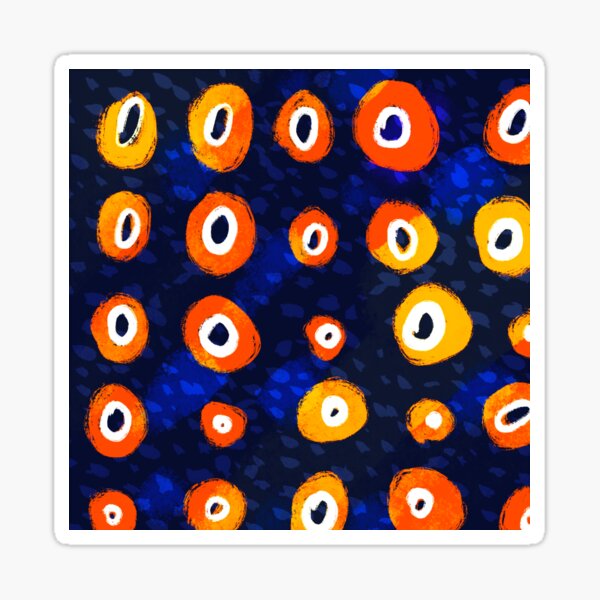 "Tiger Print, Acrylic Crayons Background. Alina Liss Design" Sticker ...