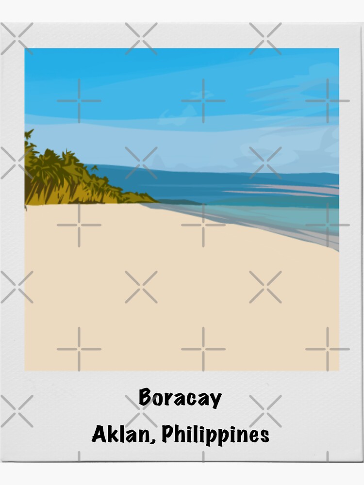 "Polaroid White Sand Boracay Beach" Sticker by avejane | Redbubble