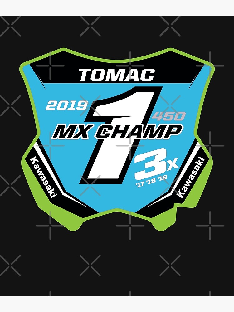 " Eli Tomac ET1 3X MX Champ Motocross Champion 2017 2018 2019 3PEAT ET3 ...