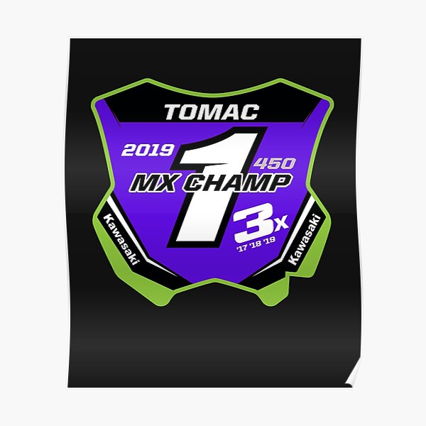 "Eli Tomac ET1 3X MX Champ Motocross Champion 2017 2018 2019 3PEAT ET3 ...