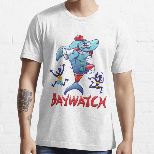 "Baywatch Shark" T-shirt for Sale by Zoo-co | Redbubble | shark t ...