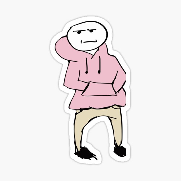 " drawing of a cool and subversive comic character" Sticker for Sale by ...